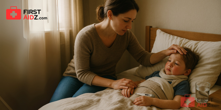 How to Treat a High Fever in Children - First Aidz